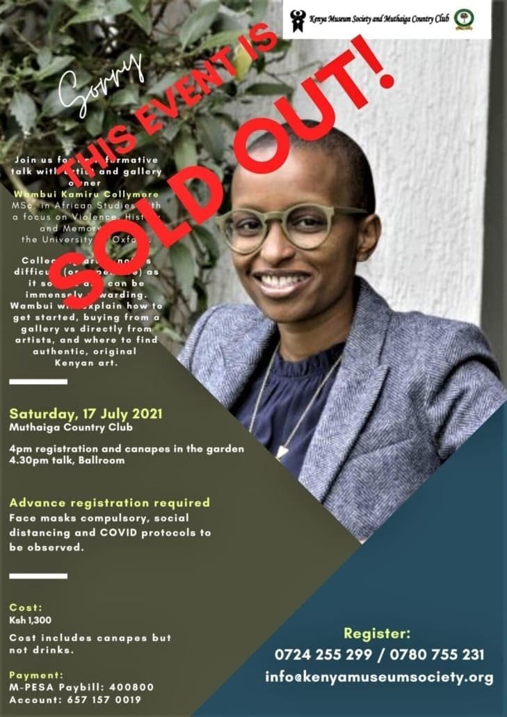 KMS Event Sold Out Poster – Kenya Museum Society