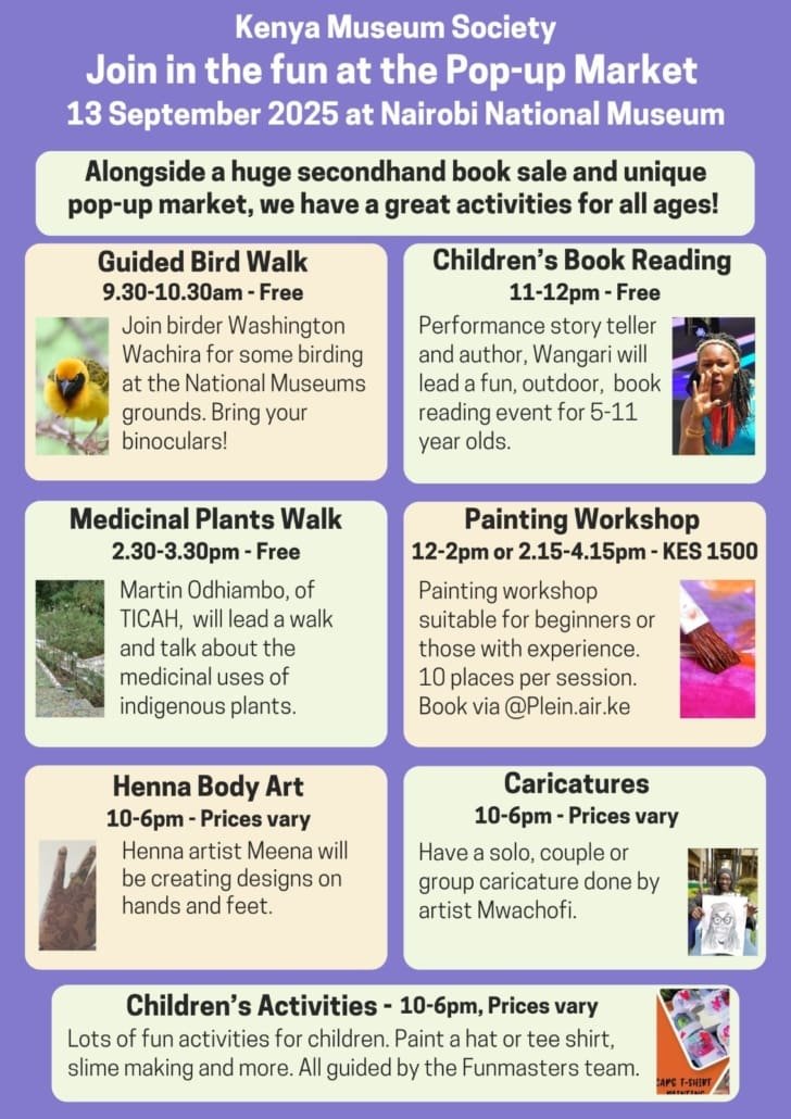 All Activities Poster – Kenya Museum Society